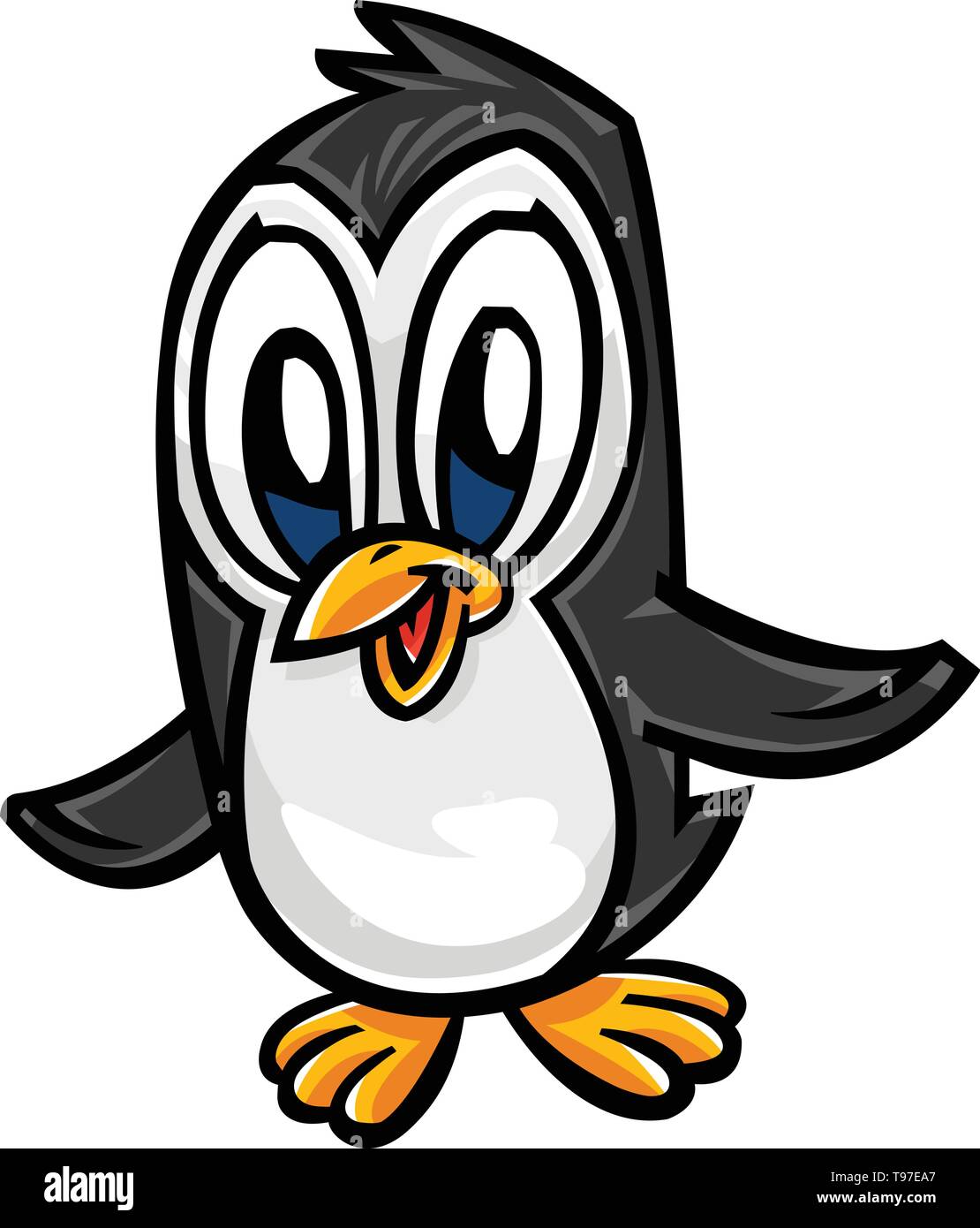 Penguin cartoon illustration Stock Vector Image & Art - Alamy