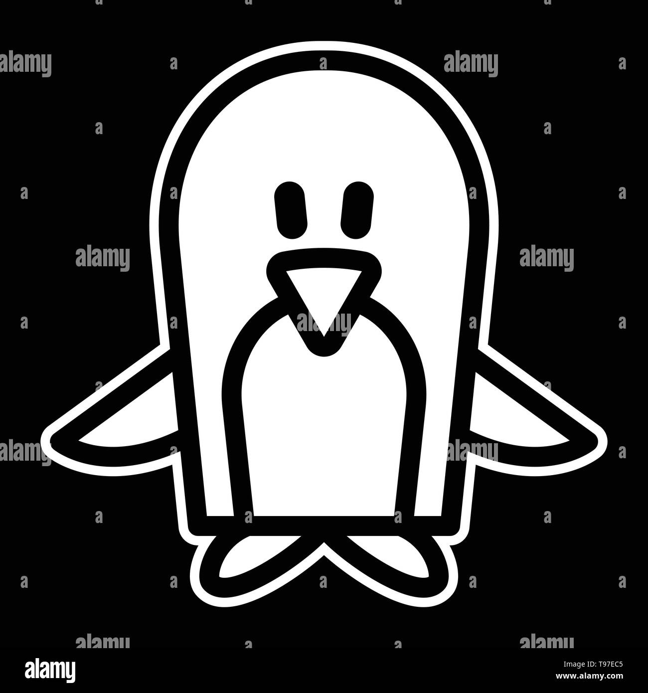 Penguin cartoon illustration Stock Vector Image & Art - Alamy