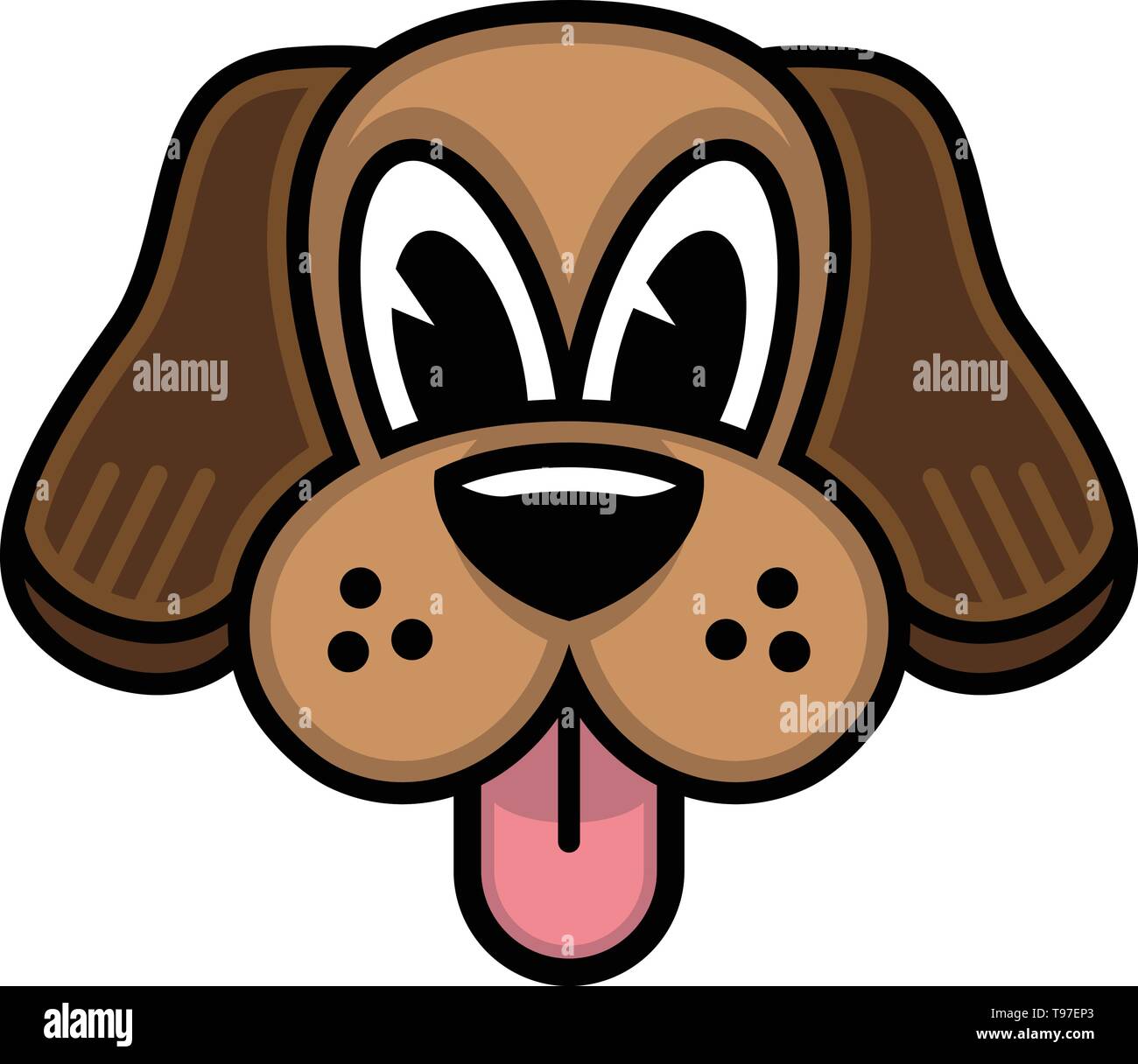 Dog face vector icon Stock Vector Image & Art - Alamy