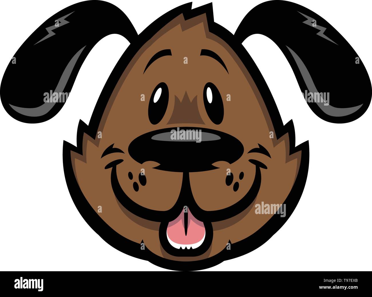 Dog face vector icon Stock Vector Image & Art - Alamy