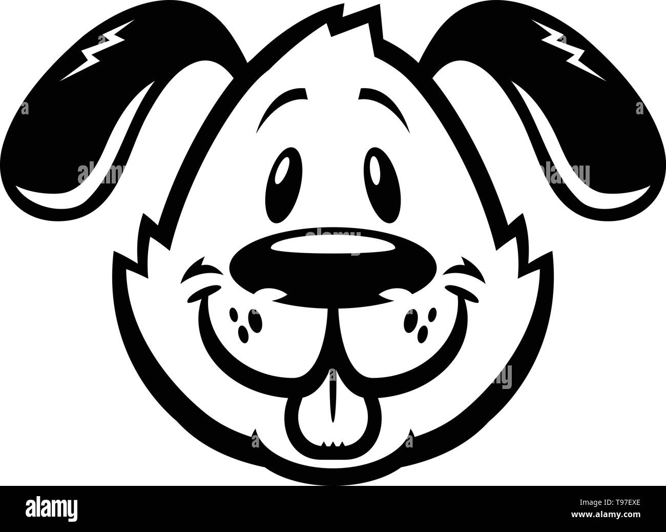 Dog face vector icon Stock Vector Image & Art - Alamy