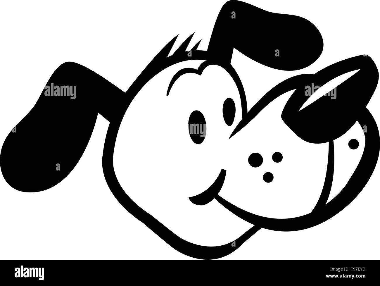 Dog face vector icon Stock Vector Image & Art - Alamy