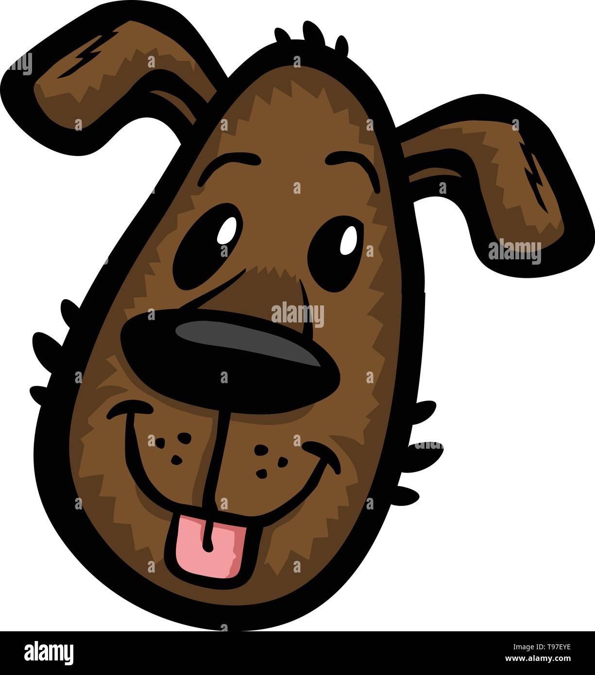 Dog face vector icon Stock Vector Image & Art - Alamy