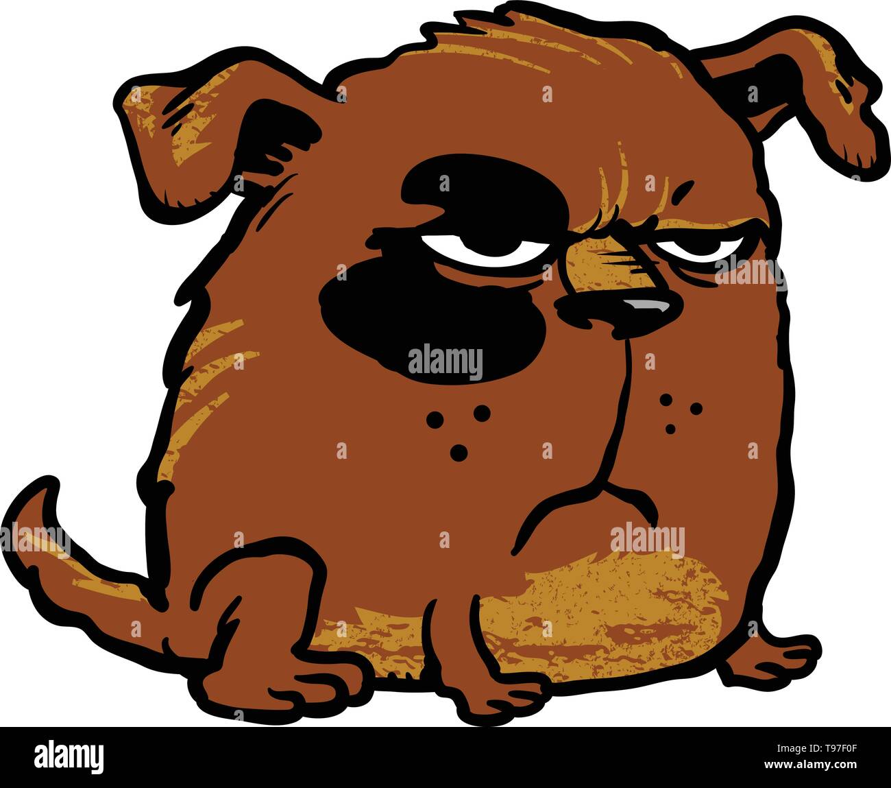Crazy cartoon dog Stock Vector Image & Art - Alamy