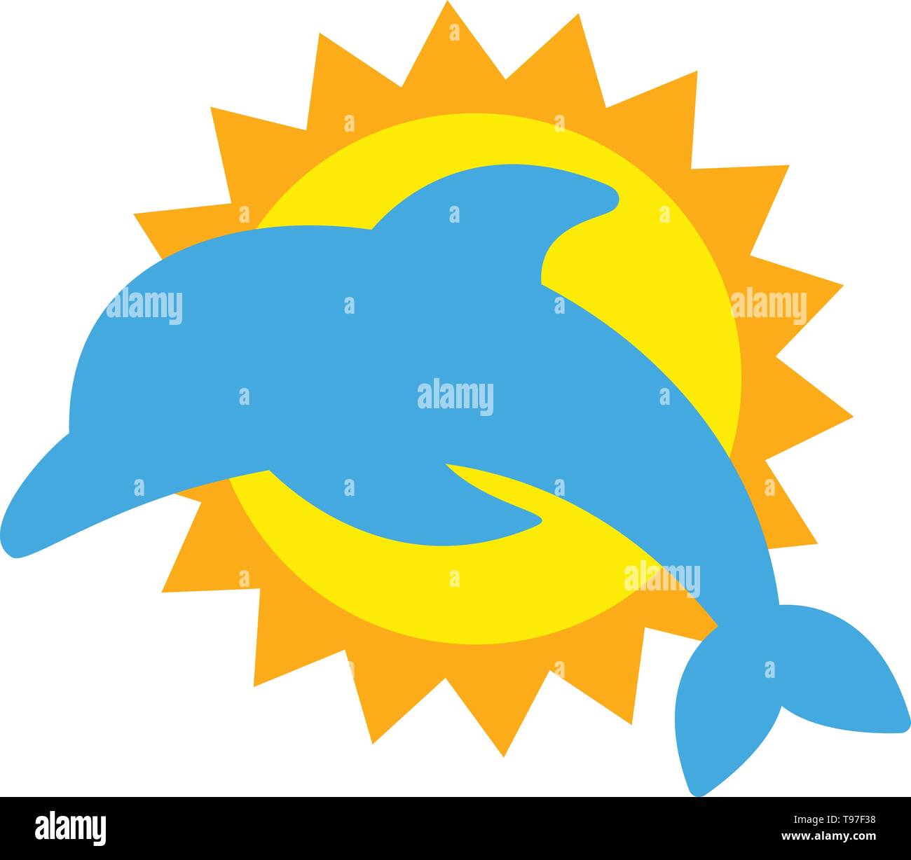 Dolphin cartoon illustration Stock Vector Image & Art - Alamy