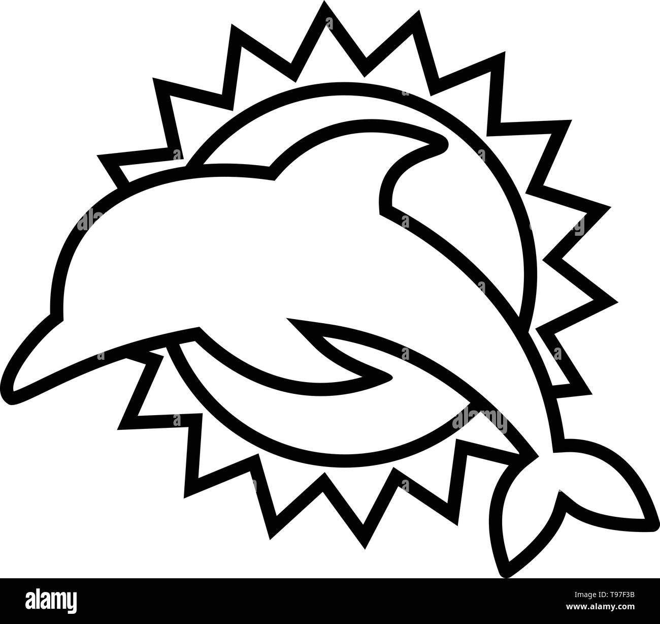 Dolphin cartoon illustration Stock Vector Image & Art - Alamy