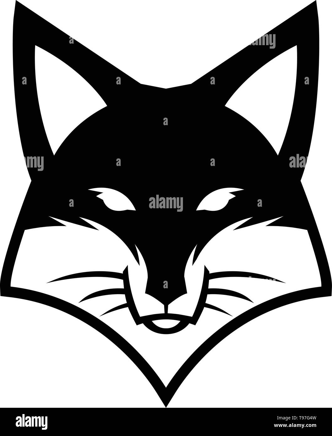 Fox face logo vector icon Stock Vector Image & Art - Alamy