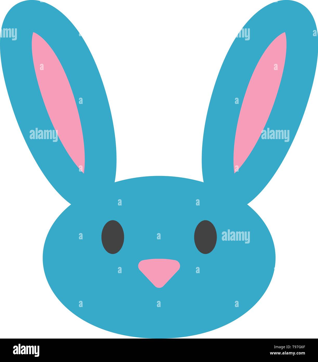 Cartoon bunny rabbit vector icon Stock Vector Image & Art - Alamy