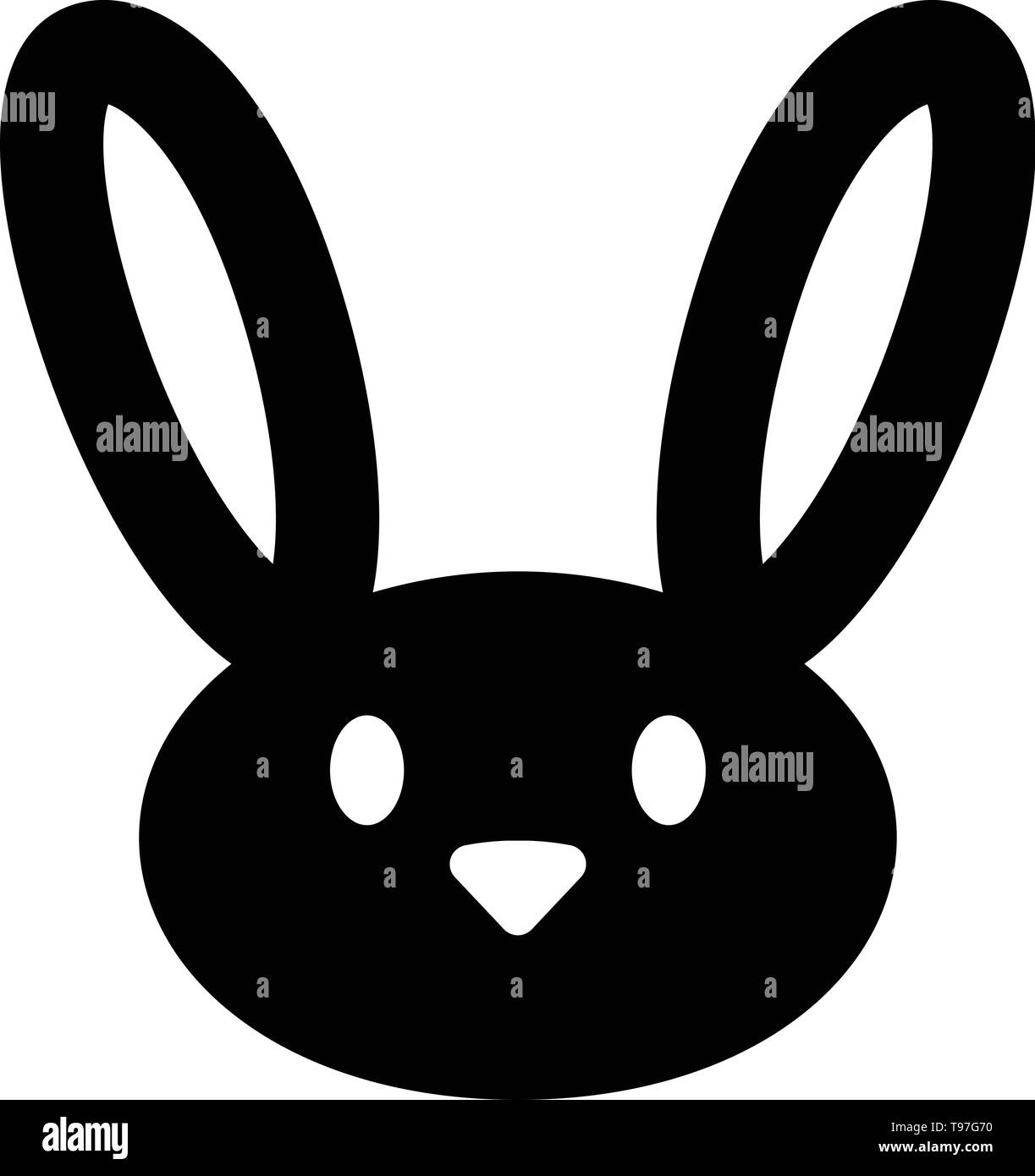 Cartoon bunny rabbit vector icon Stock Vector Image & Art - Alamy