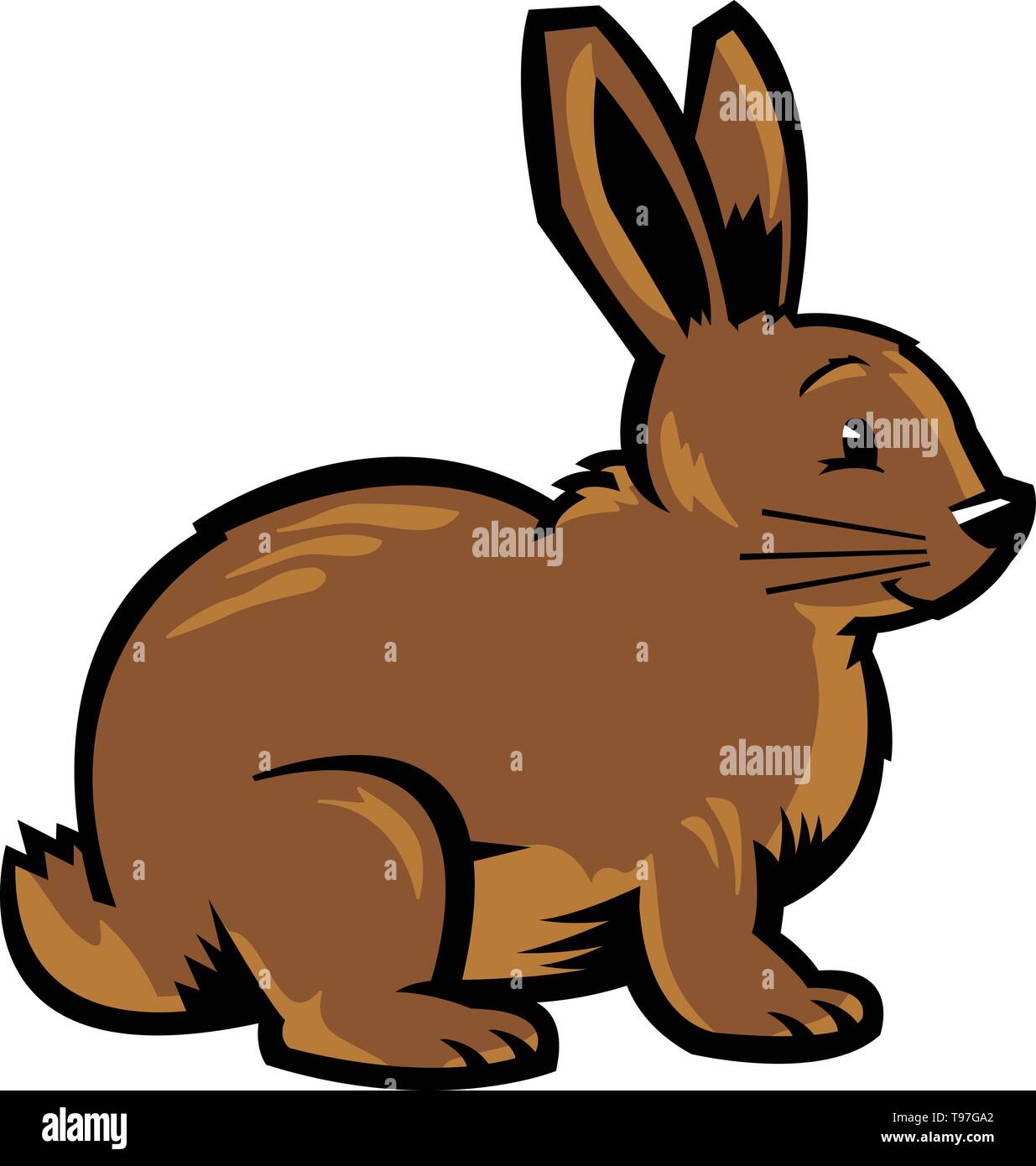 Cartoon bunny rabbit vector icon Stock Vector Image & Art - Alamy