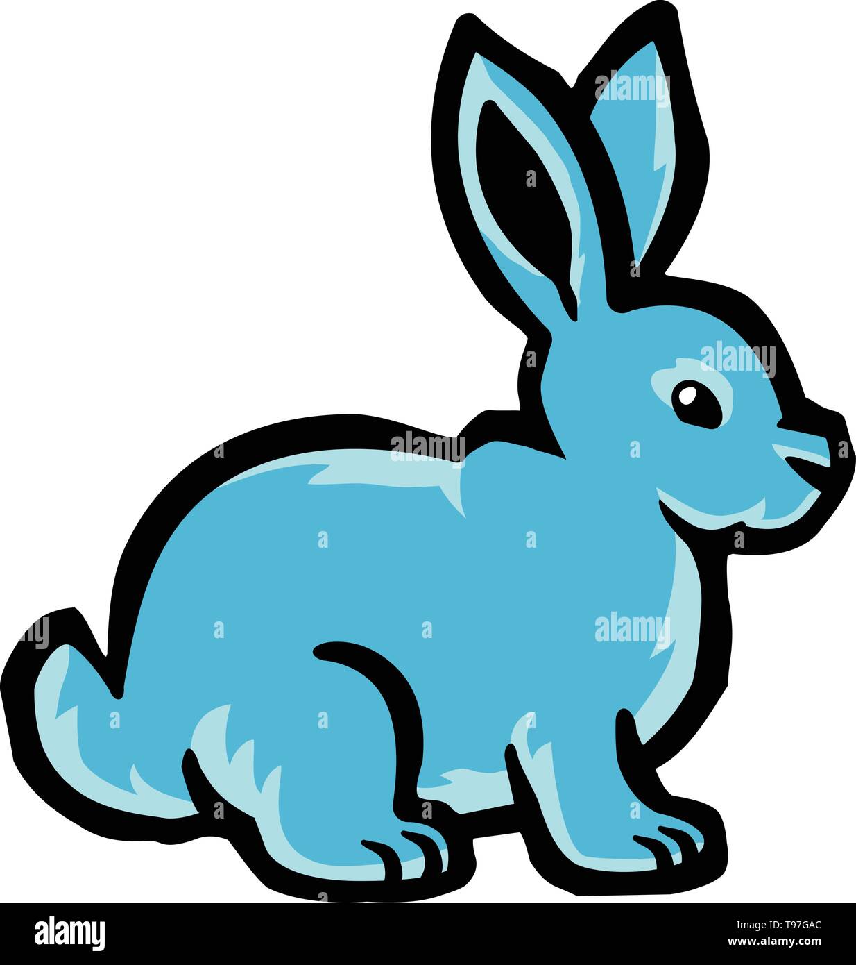 Cartoon bunny rabbit vector icon Stock Vector Image & Art - Alamy
