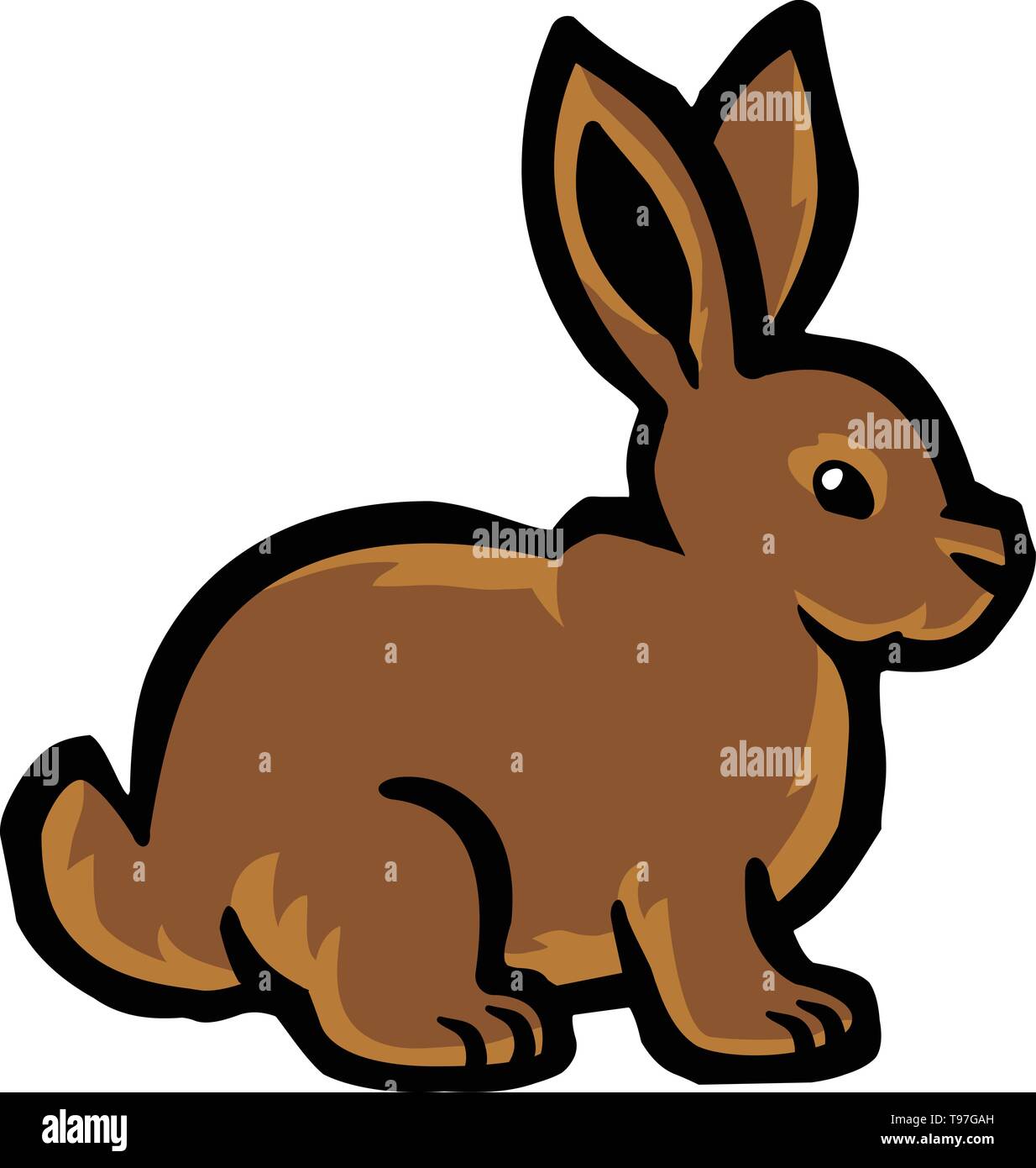Cartoon bunny rabbit vector icon Stock Vector Image & Art - Alamy