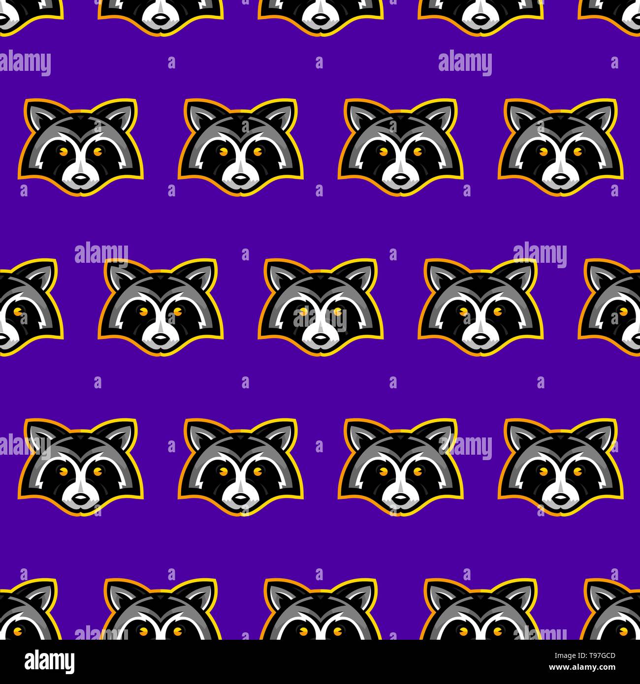 Raccoon Animal Face Vector Stock Vector Image & Art - Alamy