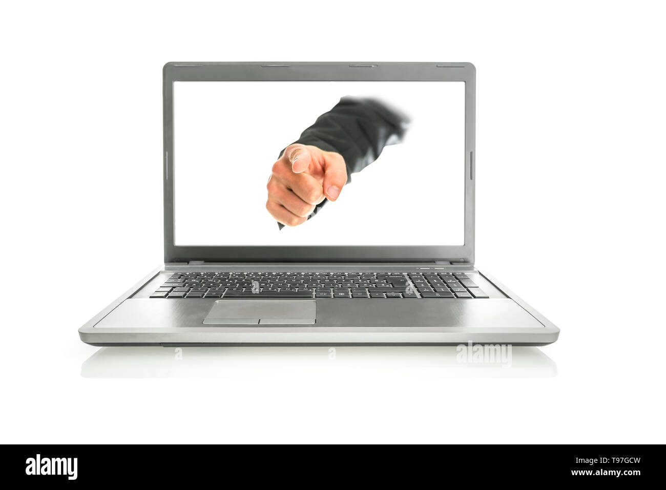 Finger command Cut Out Stock Images & Pictures - Alamy