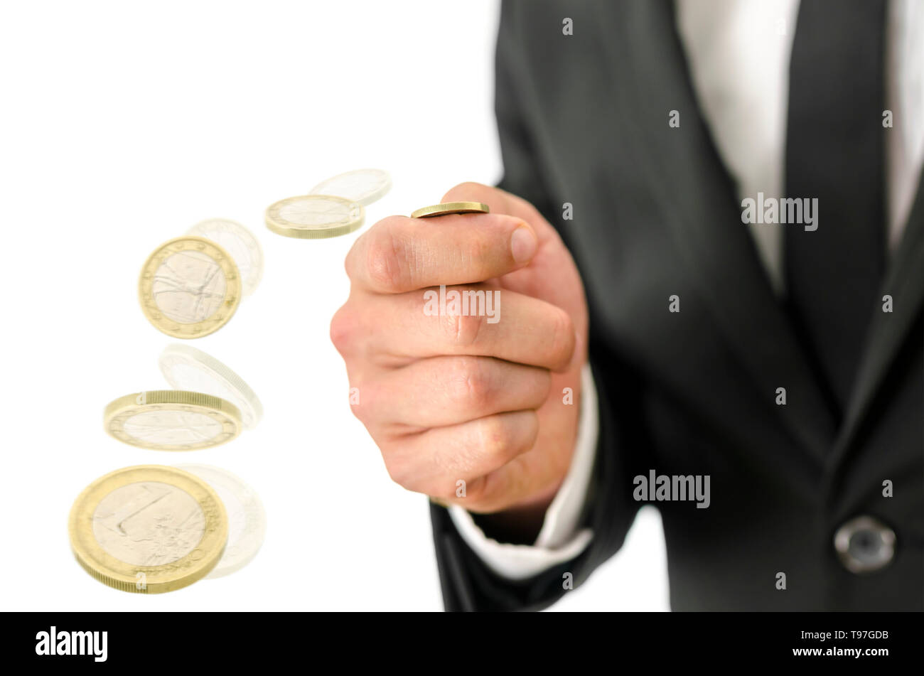 Coin tossing hi-res stock photography and images - Alamy
