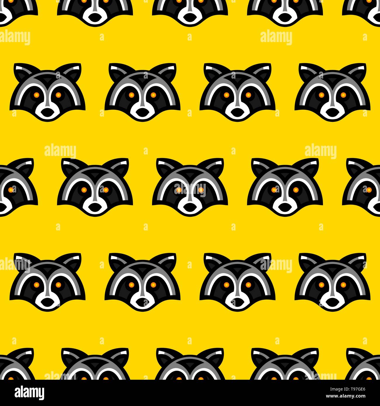 Raccoon Animal Face Vector Stock Vector Image & Art - Alamy