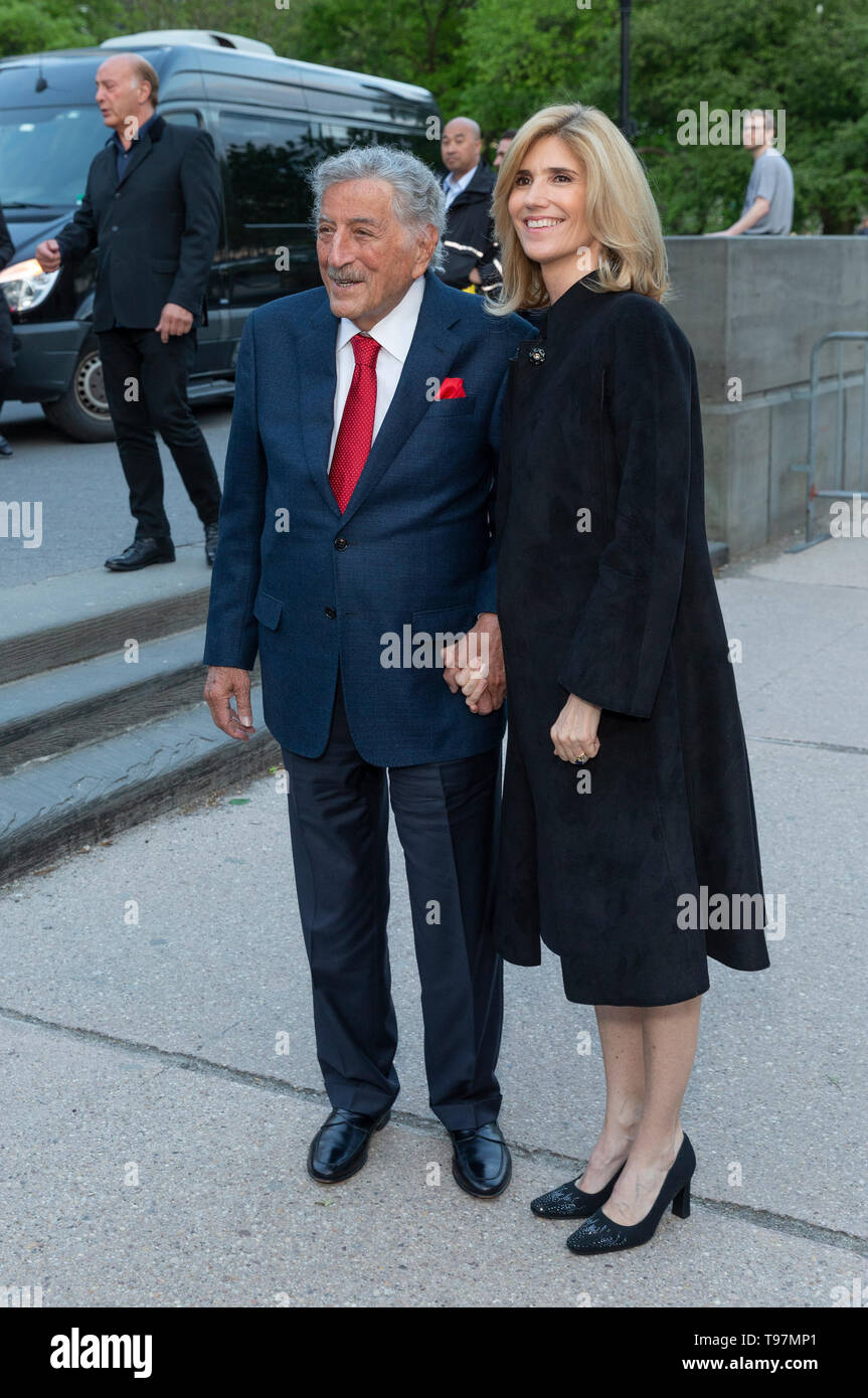 New York, NY - May 15, 2019: Tony Bennett and Susan Crow arrive at the ...