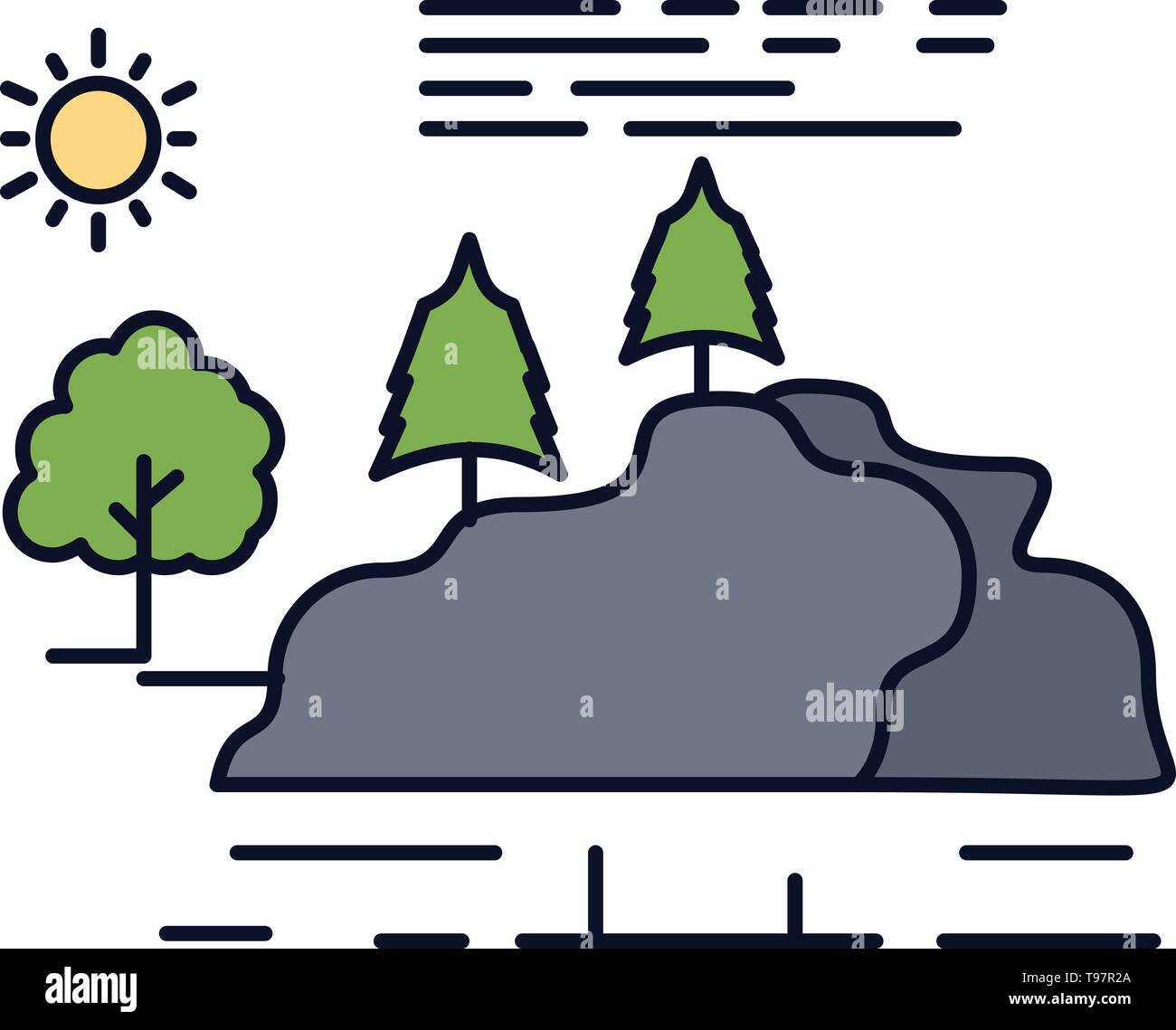 Storm valley Stock Vector Images - Alamy