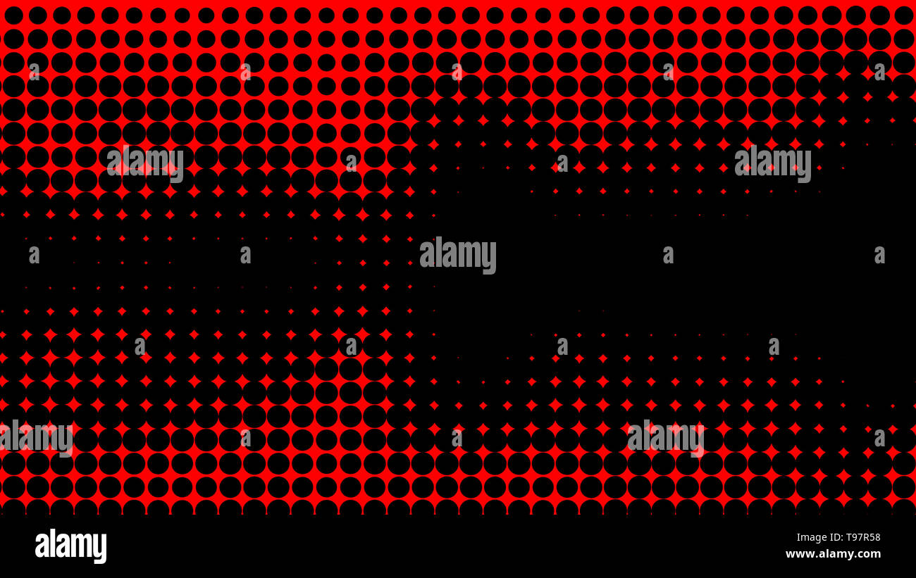 Abstract duotone background . Hypnosis red halftone psychedelic art ...