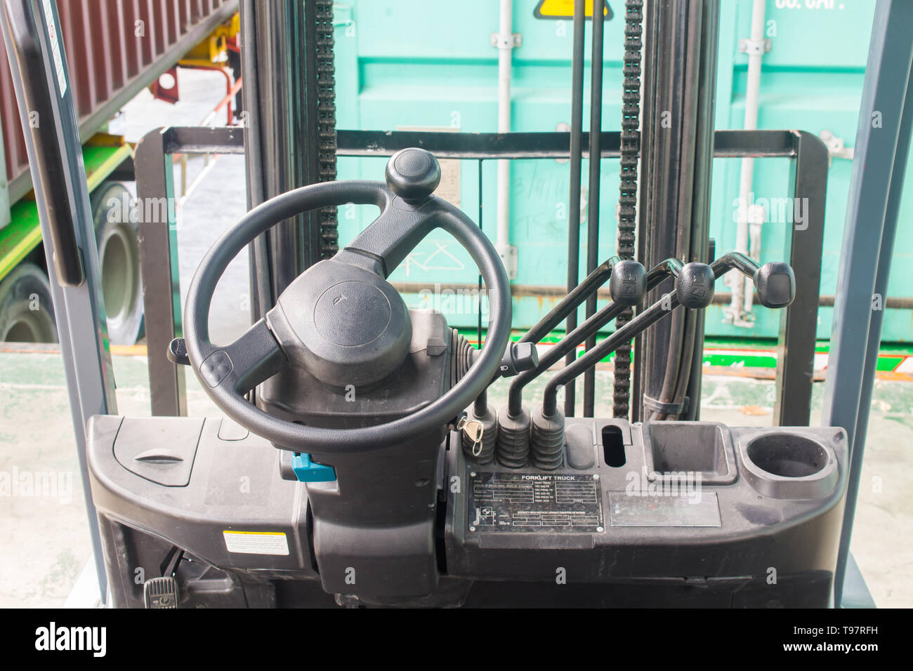 Forklift parking hi-res stock photography and images - Alamy