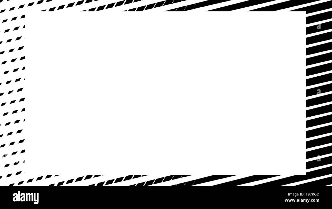 Black And White Abstract Borders