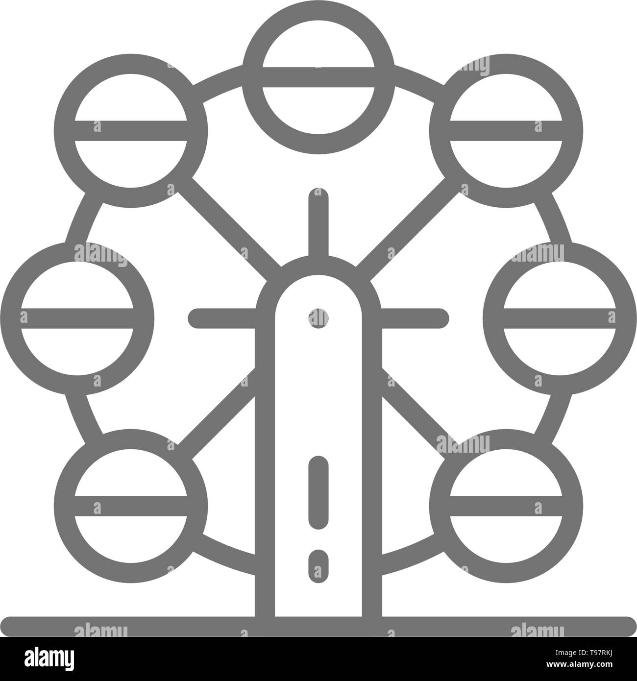 Kids carousel icon vector Black and White Stock Photos & Images - Alamy