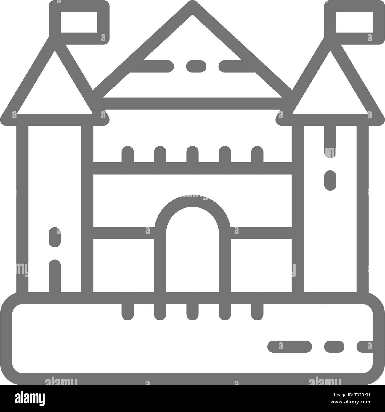 The castle public house Stock Vector Images - Alamy