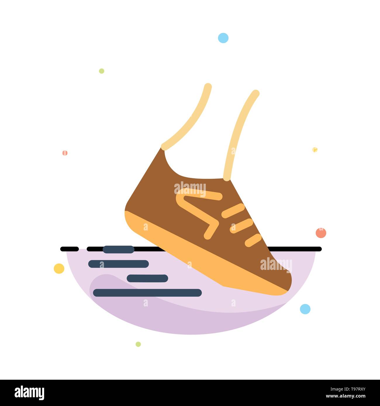 Running foot splash Stock Vector Images - Alamy