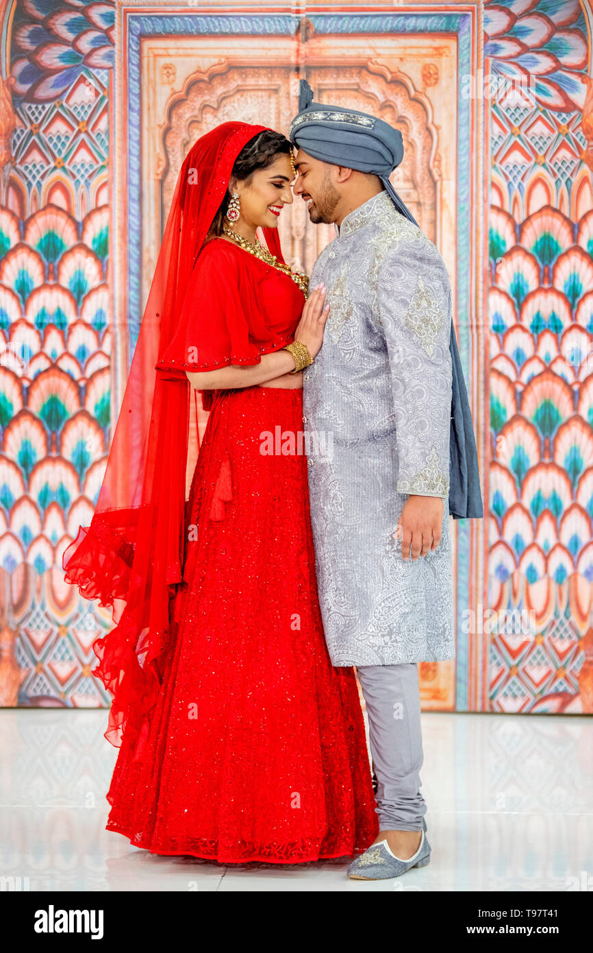 Indian Wedding Bride And Groom Models