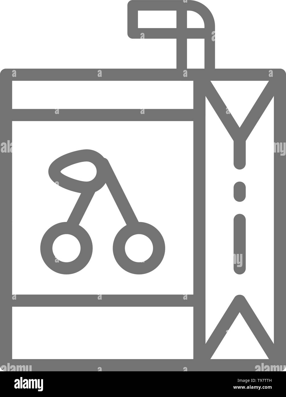 Juice icon simple illustration Black and White Stock Photos & Images ...