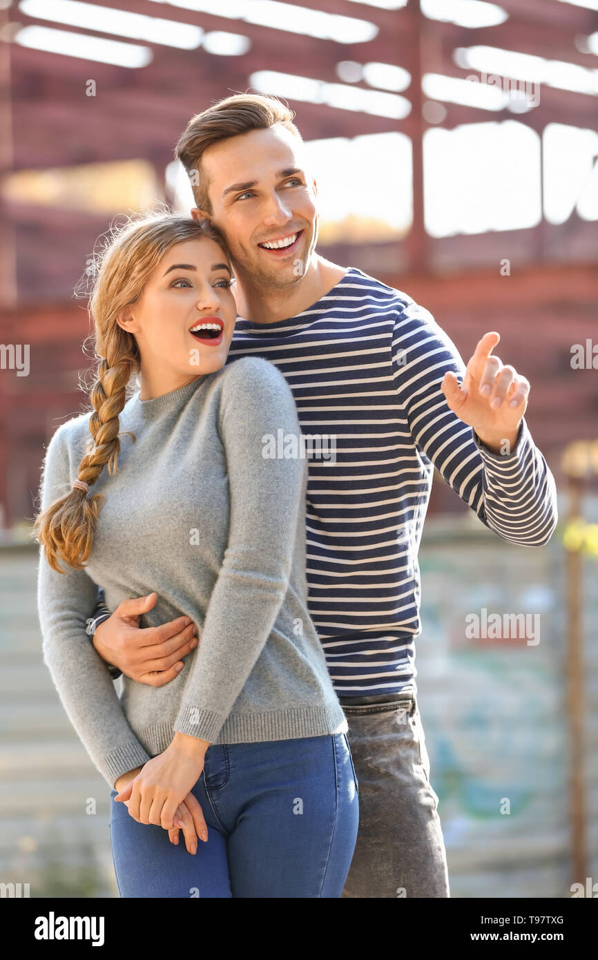 Excited beloved couple hi-res stock photography and images - Alamy