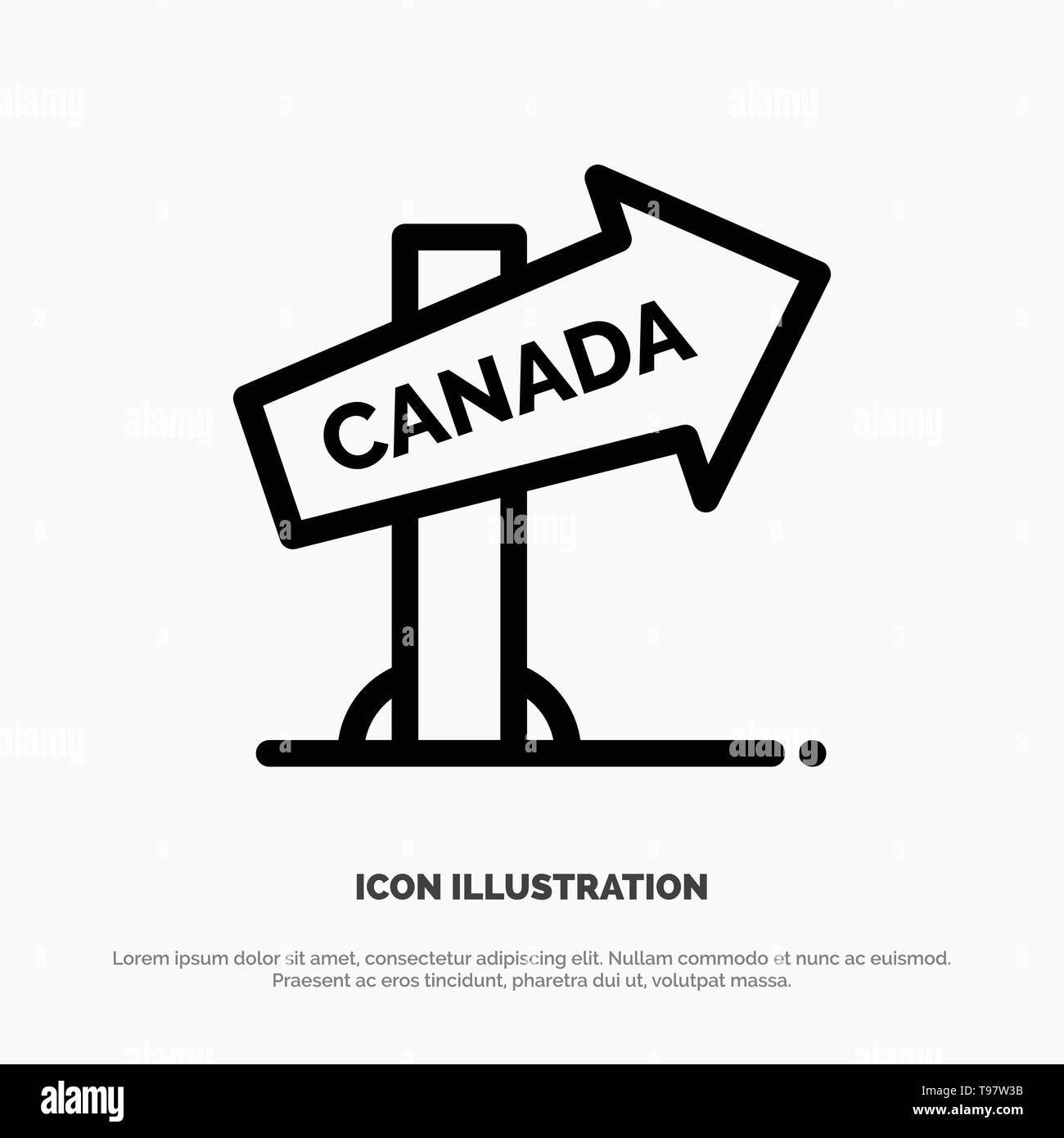 Canada globe location flag hi-res stock photography and images - Alamy