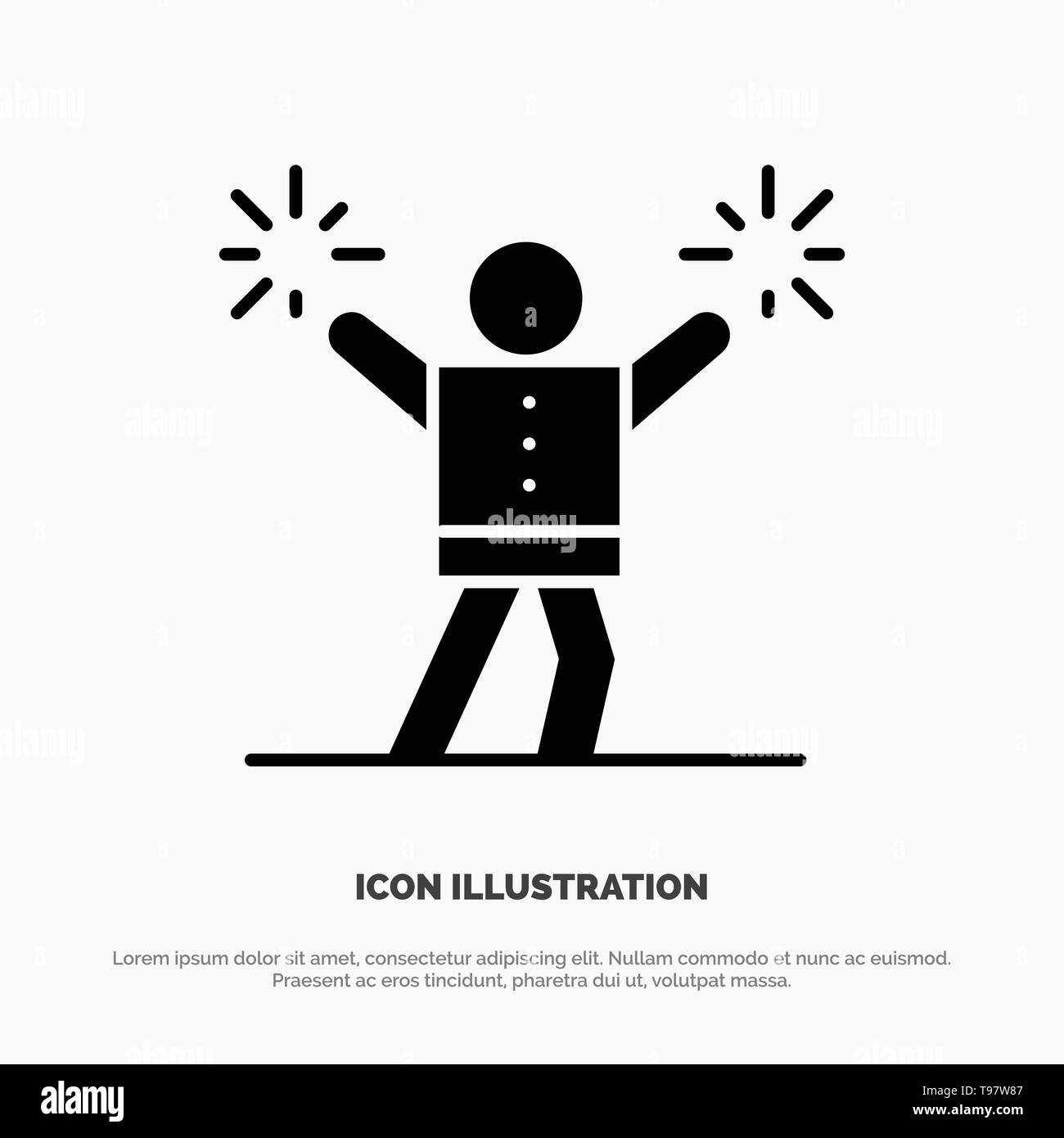 Cheering icon vector vectors hi-res stock photography and images - Alamy