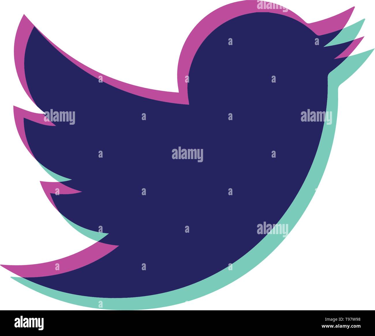 tweeter icon symbol vector element isolated Stock Vector Image & Art ...