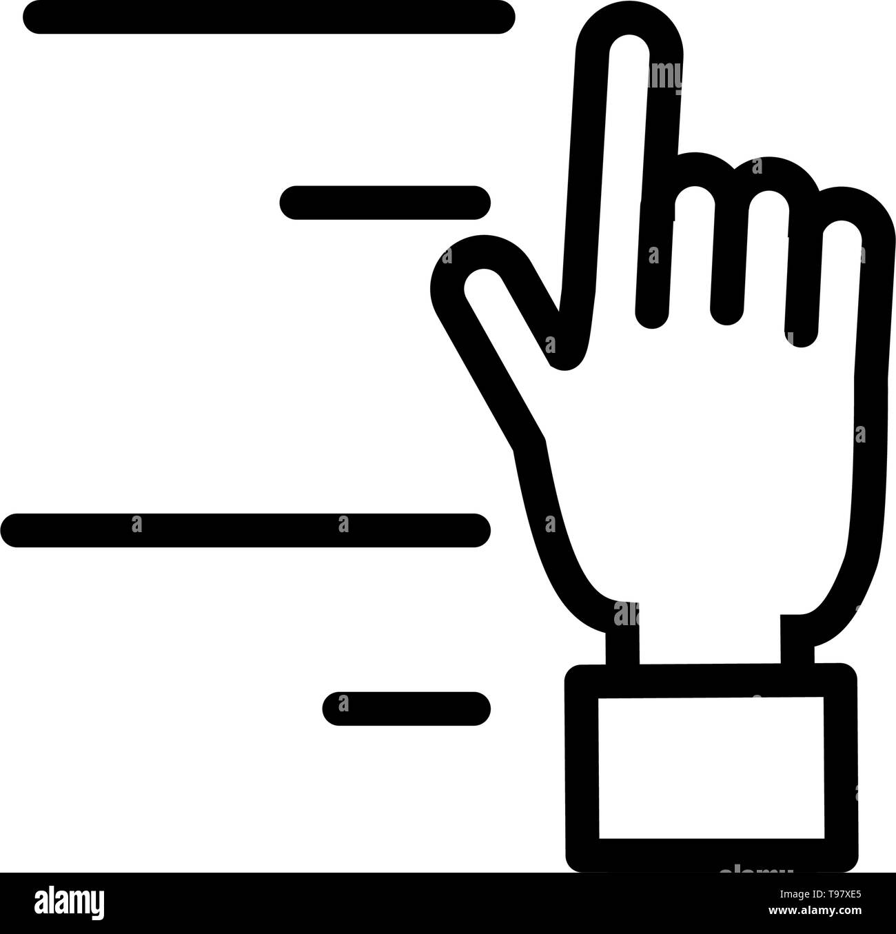 hand human index icon vector illustration design Stock Vector Image & Art - Alamy