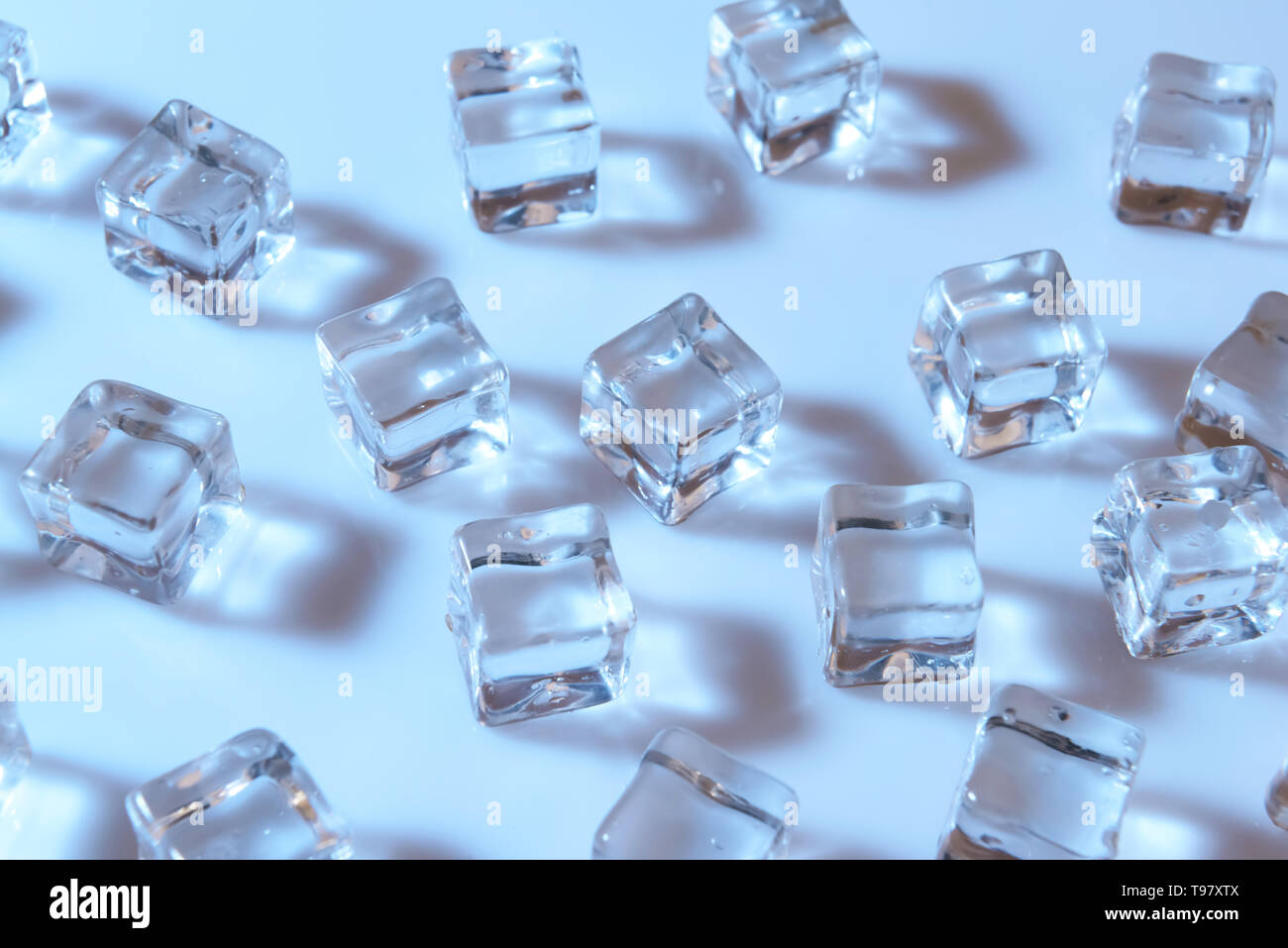 Ice cubes scattered water hi-res stock photography and images - Alamy