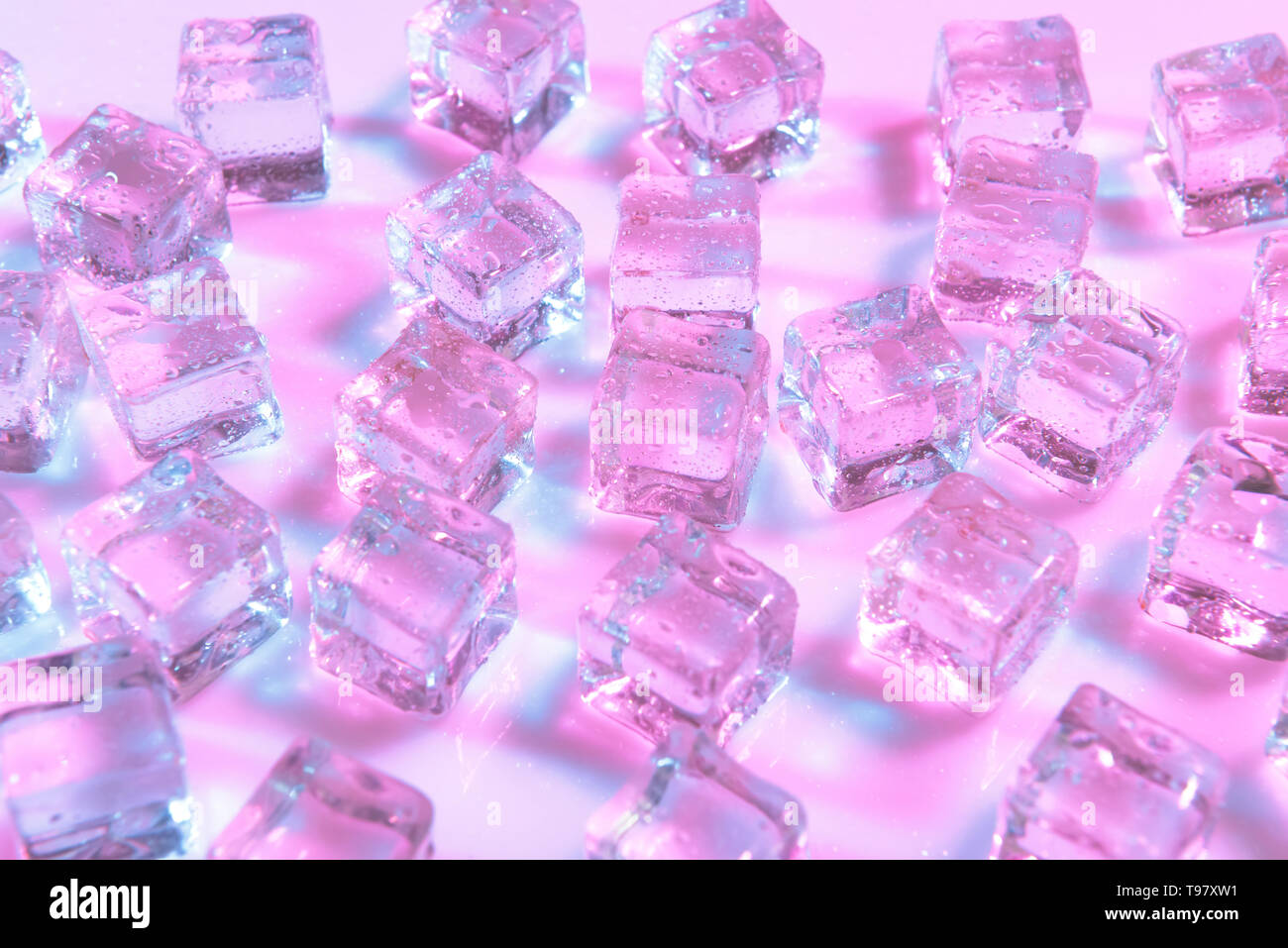 Ice cubes scattered water hi-res stock photography and images - Alamy