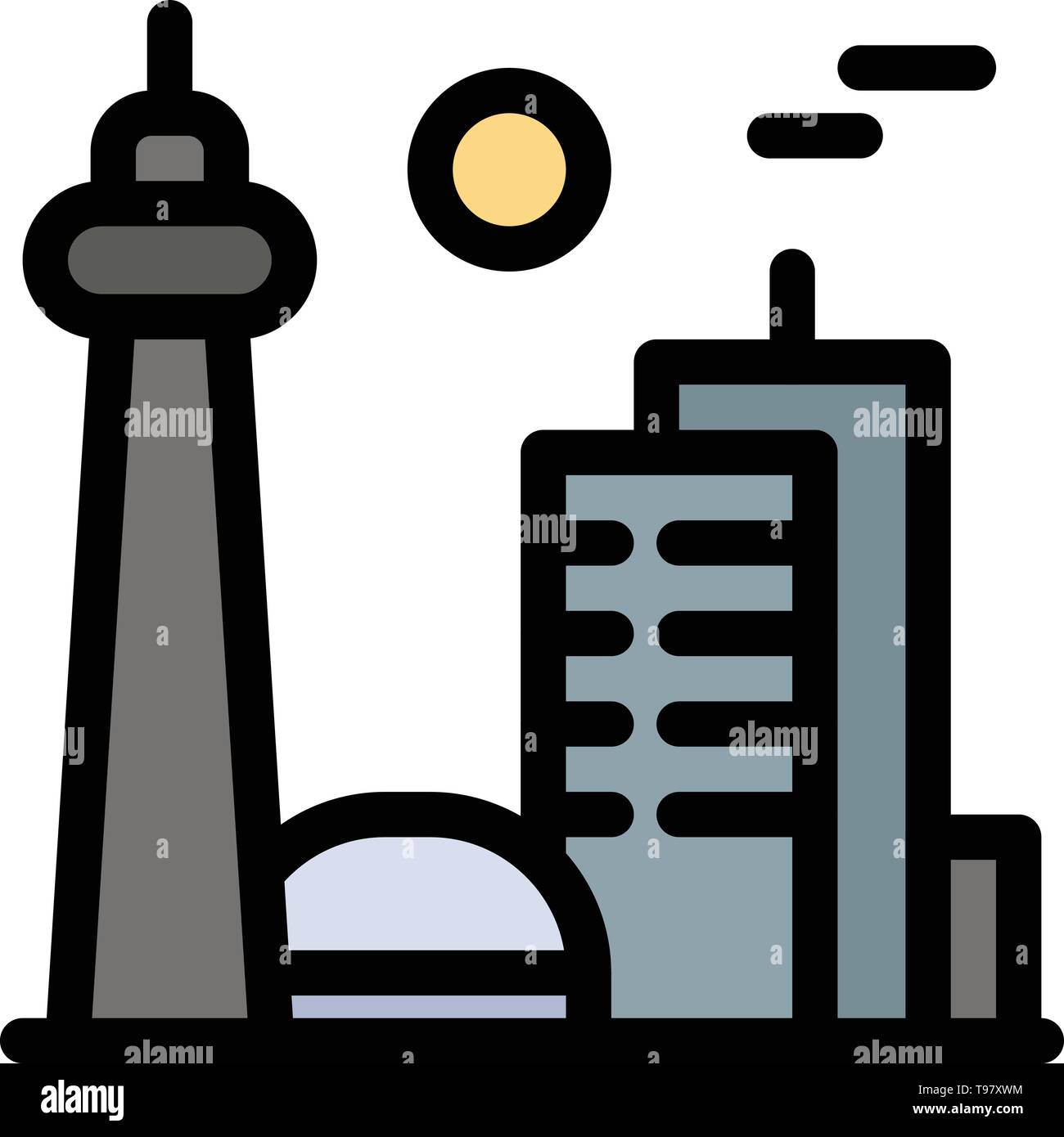 Cn tower vector vectors Stock Vector Images - Alamy