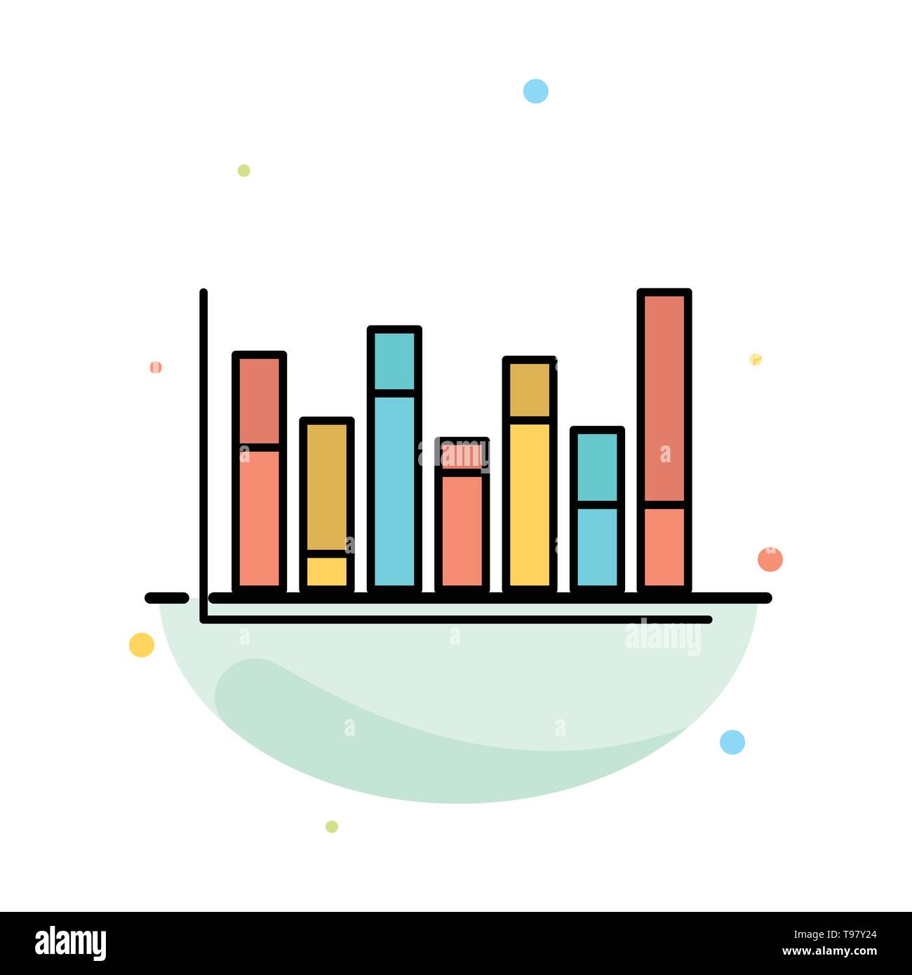 Blue crisis stock diagram background Stock Vector Images - Alamy