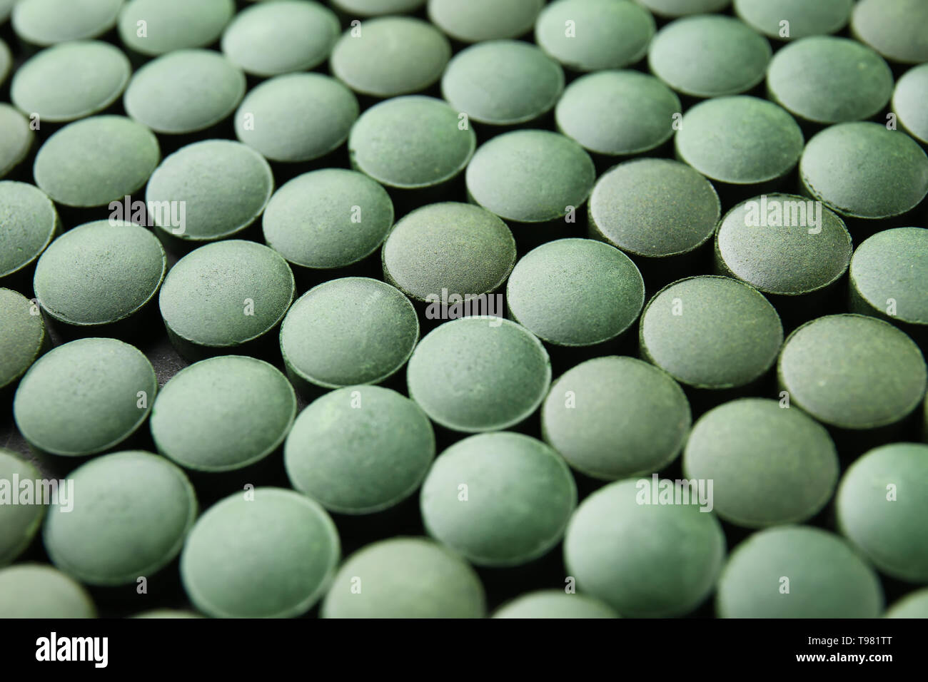 Heap spirulina tablets algae hi-res stock photography and images - Alamy