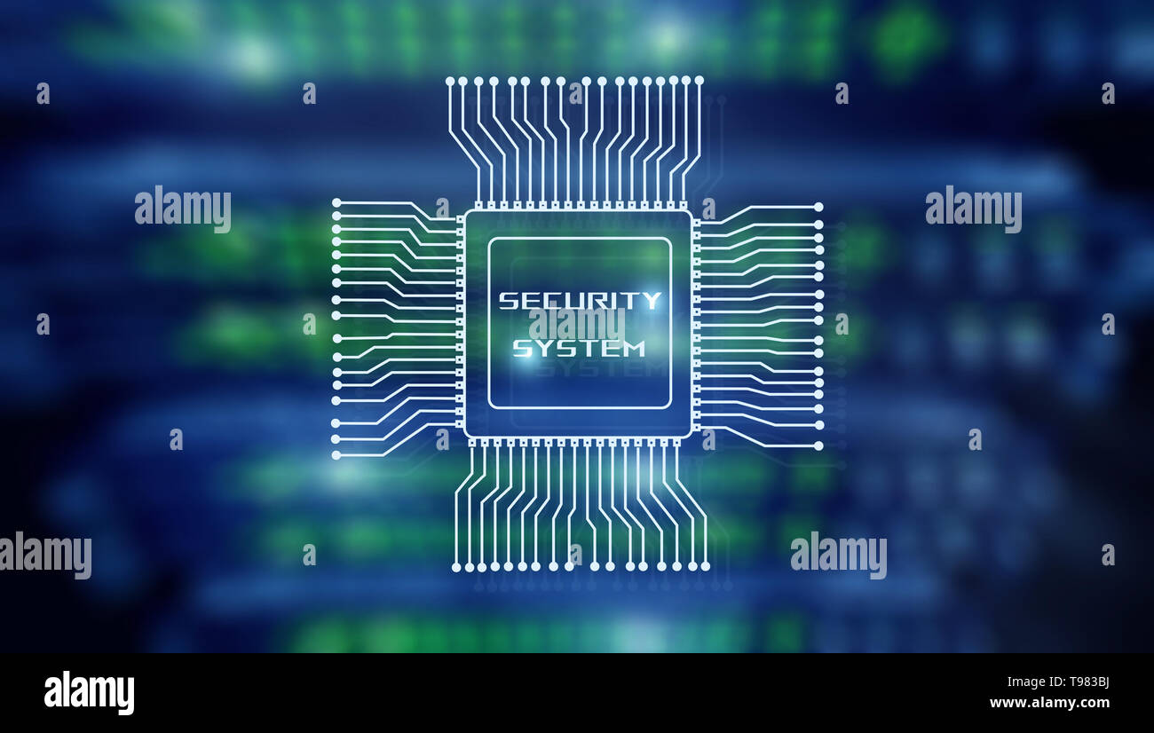 Security System Business Technology Concept. Inscription on the ...