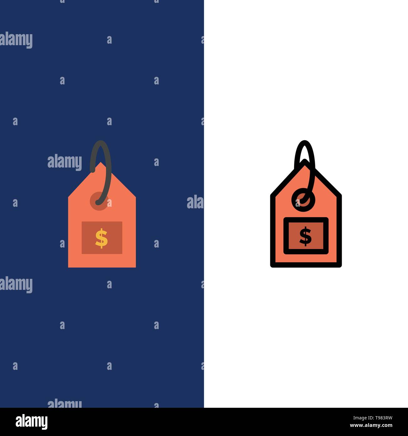 Blue sign dollar tag symbol hi-res stock photography and images - Alamy