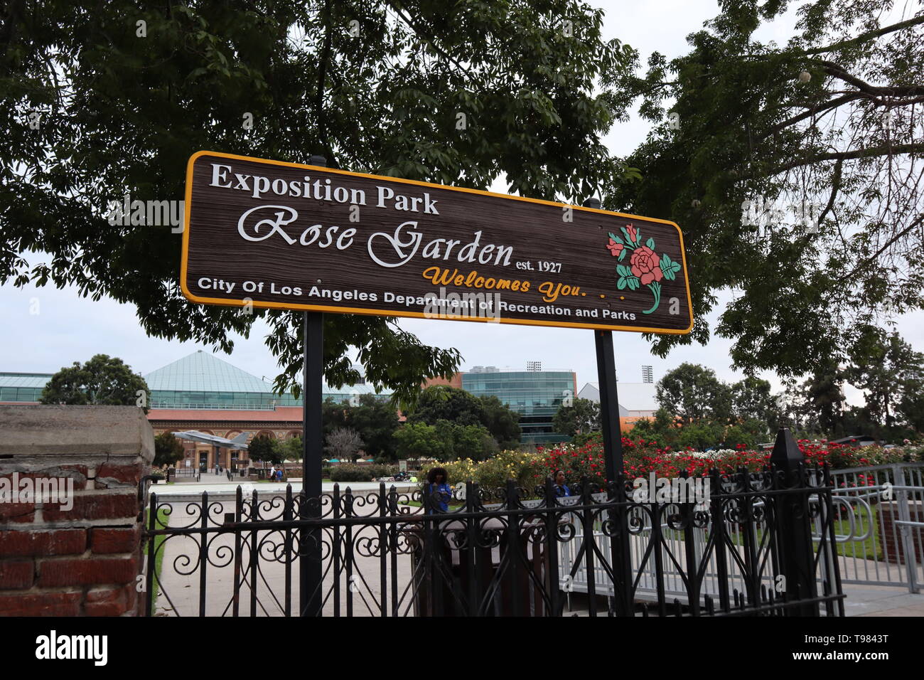 Exposition Park, ROSE GARDEN, Los Angeles - California Stock Photo - Alamy
