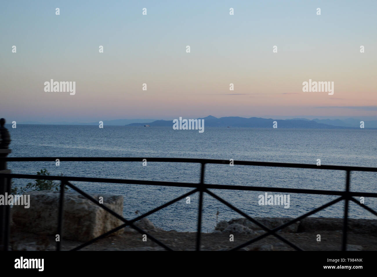 Athens Seaside at Dusk Stock Photo - Alamy