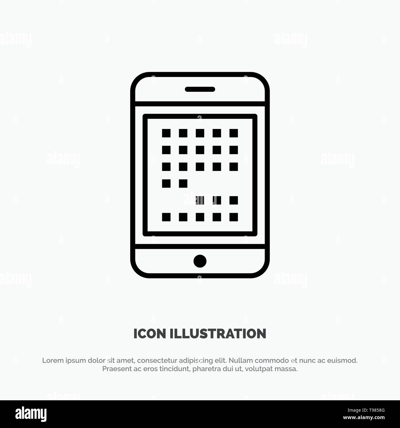 Iphone ipad vector vectors hi-res stock photography and images - Alamy