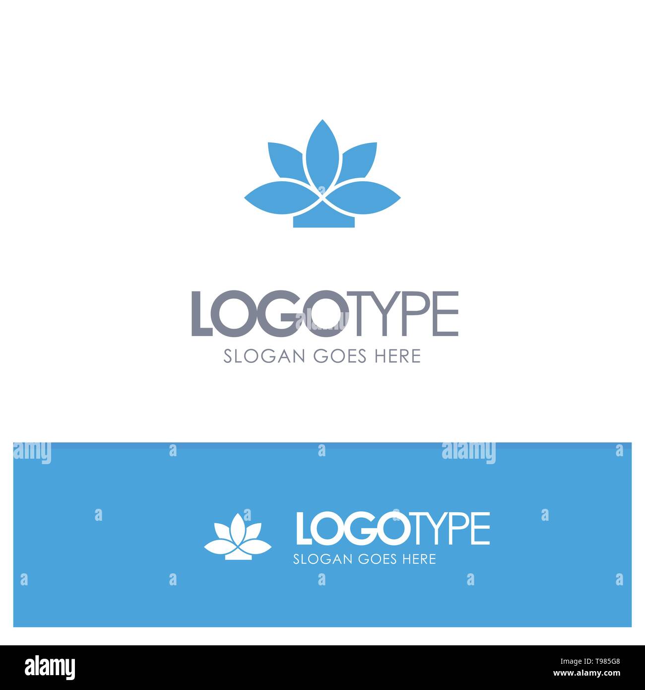 Blue lotus of india Stock Vector Images - Alamy