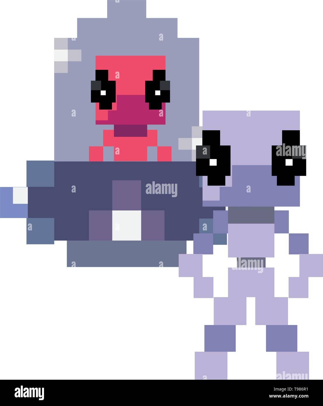 invaders ufo space pixel video game retro vector illustration Stock ...