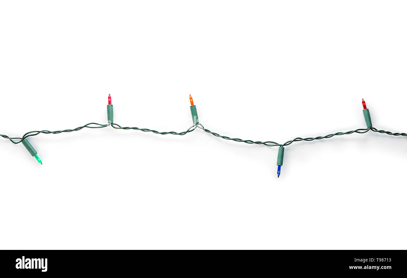 Christmas garland string lights Cut Out Stock Images & Pictures - Alamy