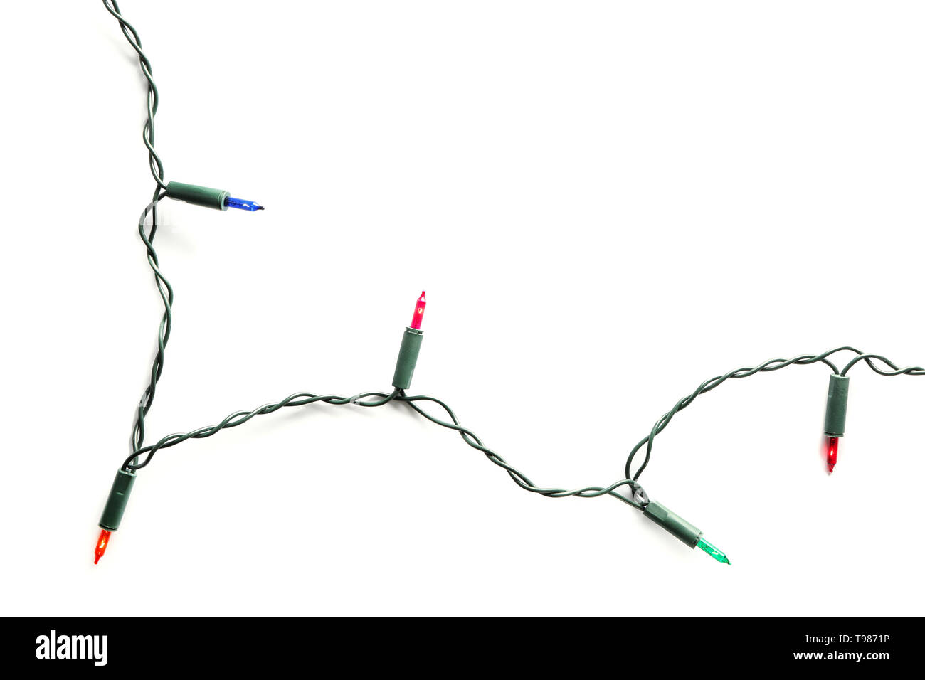 Christmas garland string lights Cut Out Stock Images & Pictures - Alamy