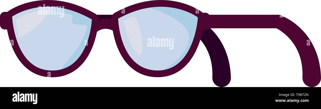 eyeglasses optical accessory classic on white background vector ...